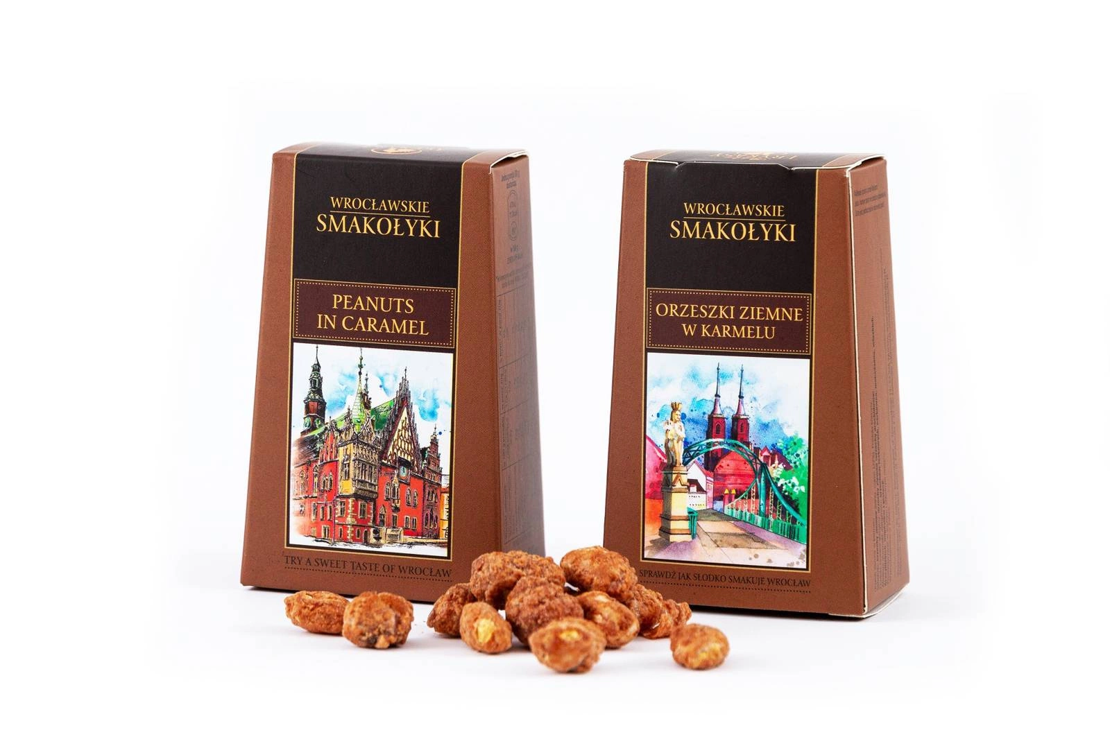 Wrocław mini nuts in caramel 60g | Mini Sweet cities \ Wrocław ...